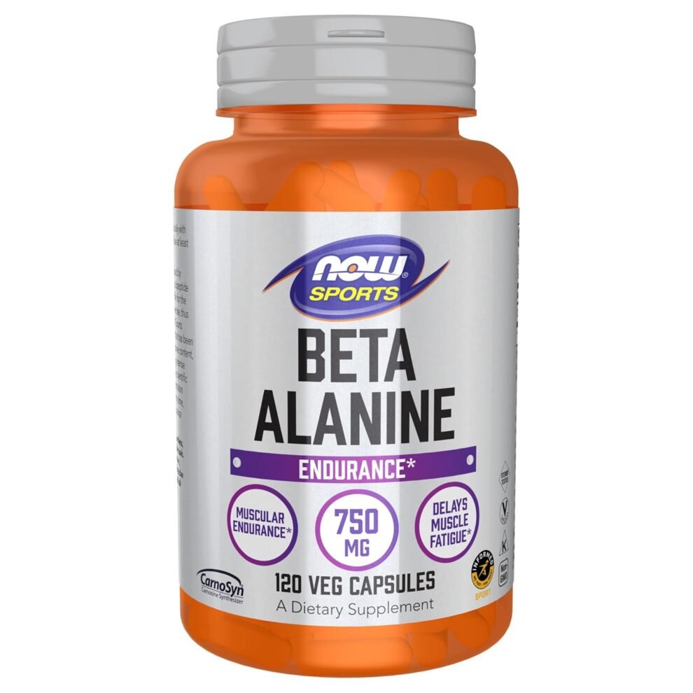 NOW Foods Sports Beta-Alanine Endurance, 120 Veg Capsules (750 mg per ...