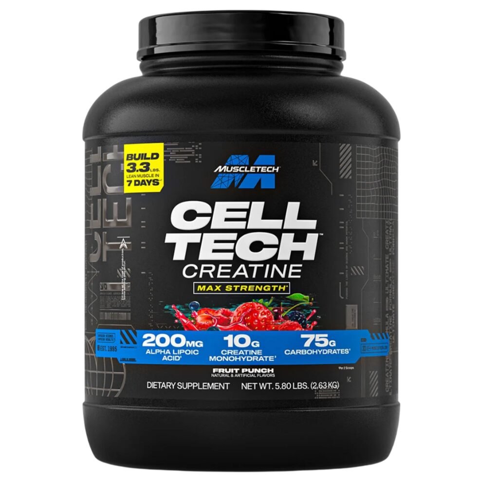 MuscleTech Cell-Tech Creatine, Fruit Punch, 5.8 lbs (2.63 kg) - Protein ...