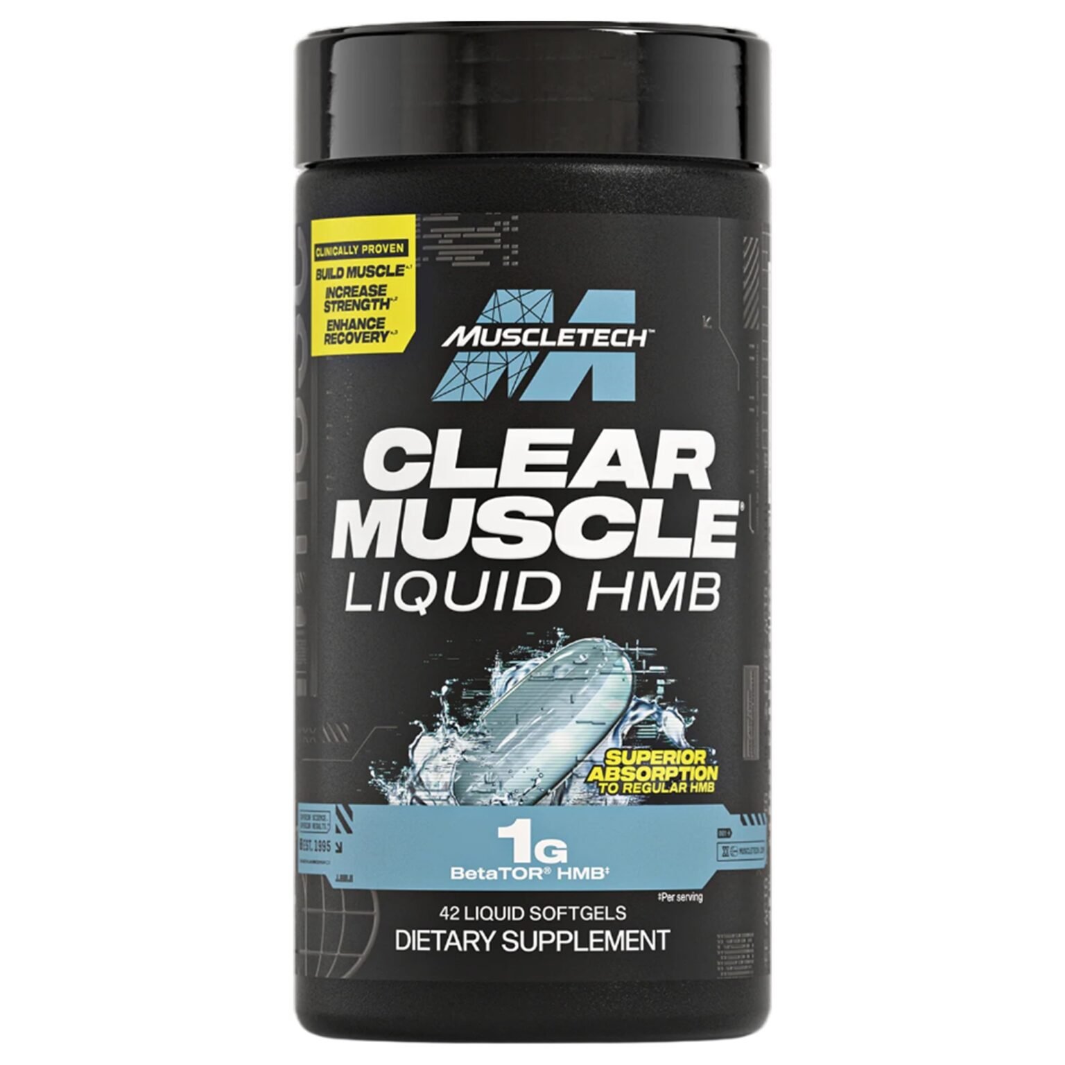 MuscleTech Clear Muscle Liquid HMB, 84 Liquid Softgels - Protein House ...