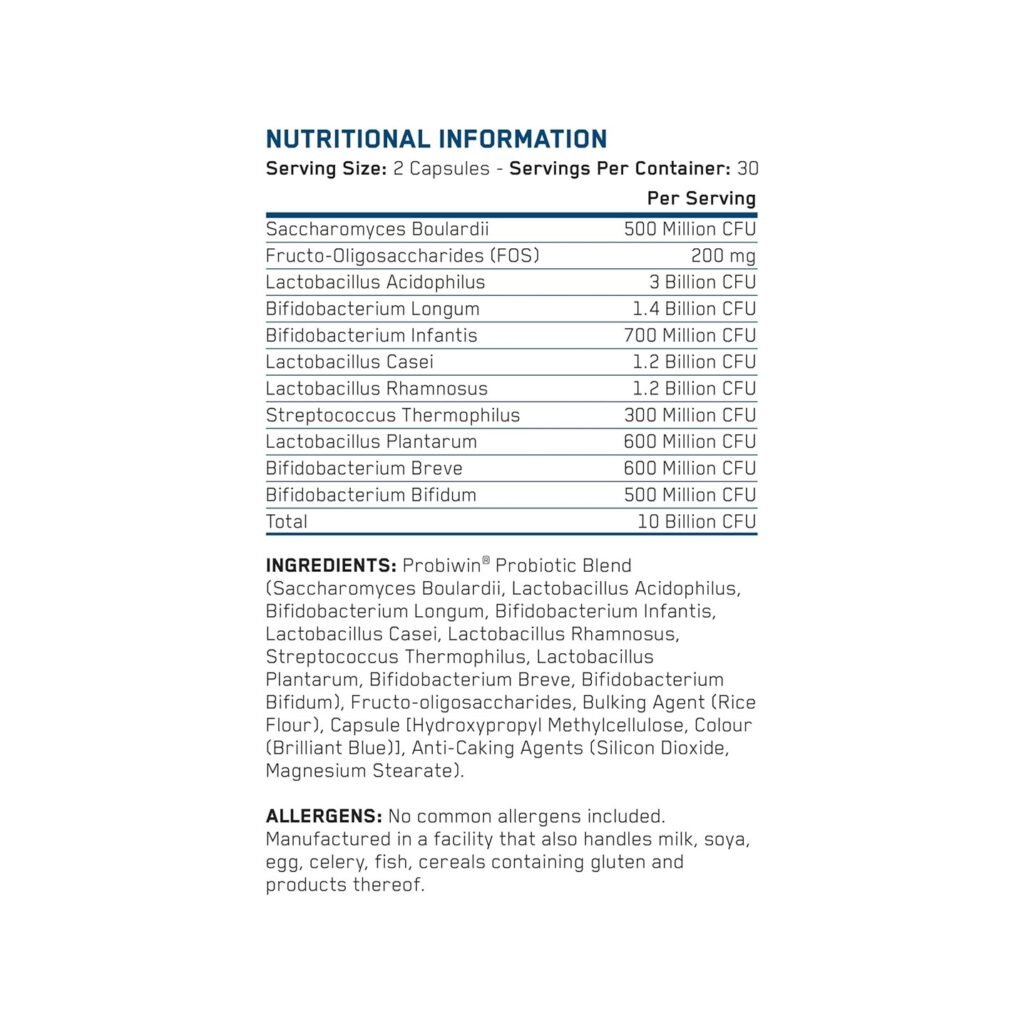 Applied Nutrition Probiotic Advanced Multi-Strain Formula – 60 Capsules ...